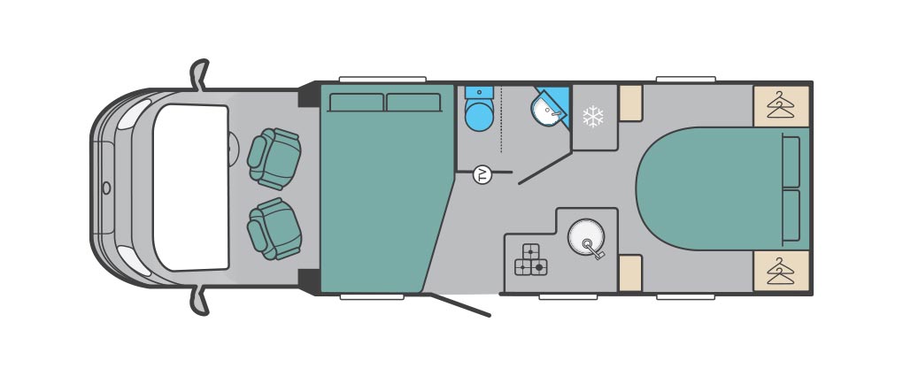 Large Coachbuilt 4 Berth Motorhome Rental in Cannock, Staffordshire